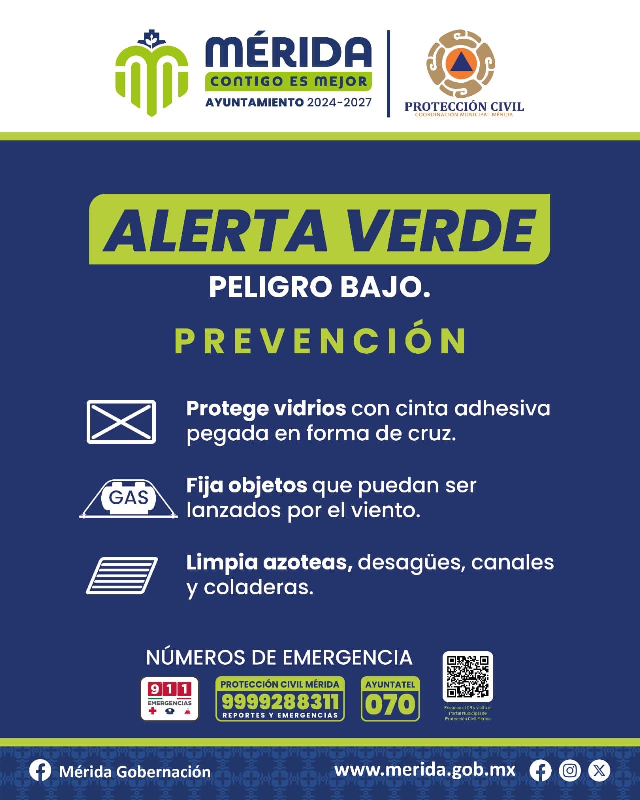 El Ayuntamiento de Mérida, atento a la trayectoria de “Milton ...